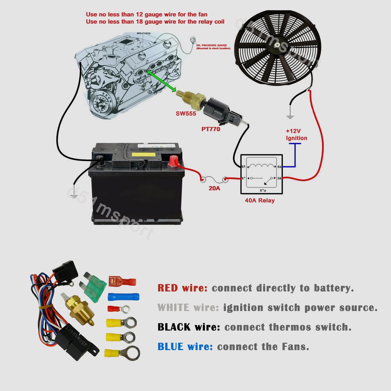 3 Row Radiator Shroud Fan For Ford Falcon Comet 302 351 390 428 429 V8 ...