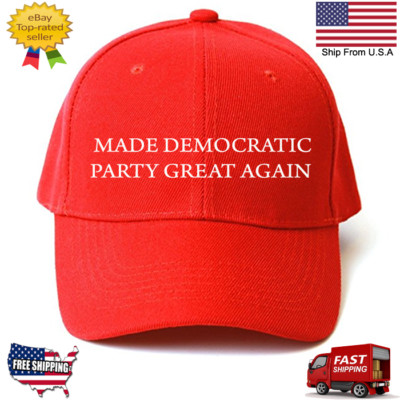 MADE DEMOCRATIC PARTY GREAT AGAIN HAT Trump Inspired PARODY FUNNY ...