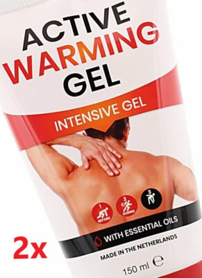 2 x ACTIVE WARMING GEL 150 ml Wärmegel wärmendes Gel entspannt Muskeln ...