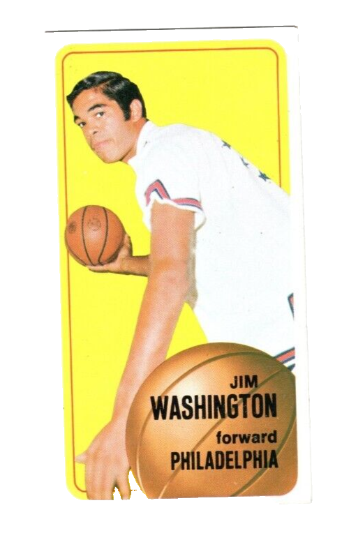 1970-1971 Topps #14 Jim Washington - Philadelphia 76'ers, Ex-Mint ...