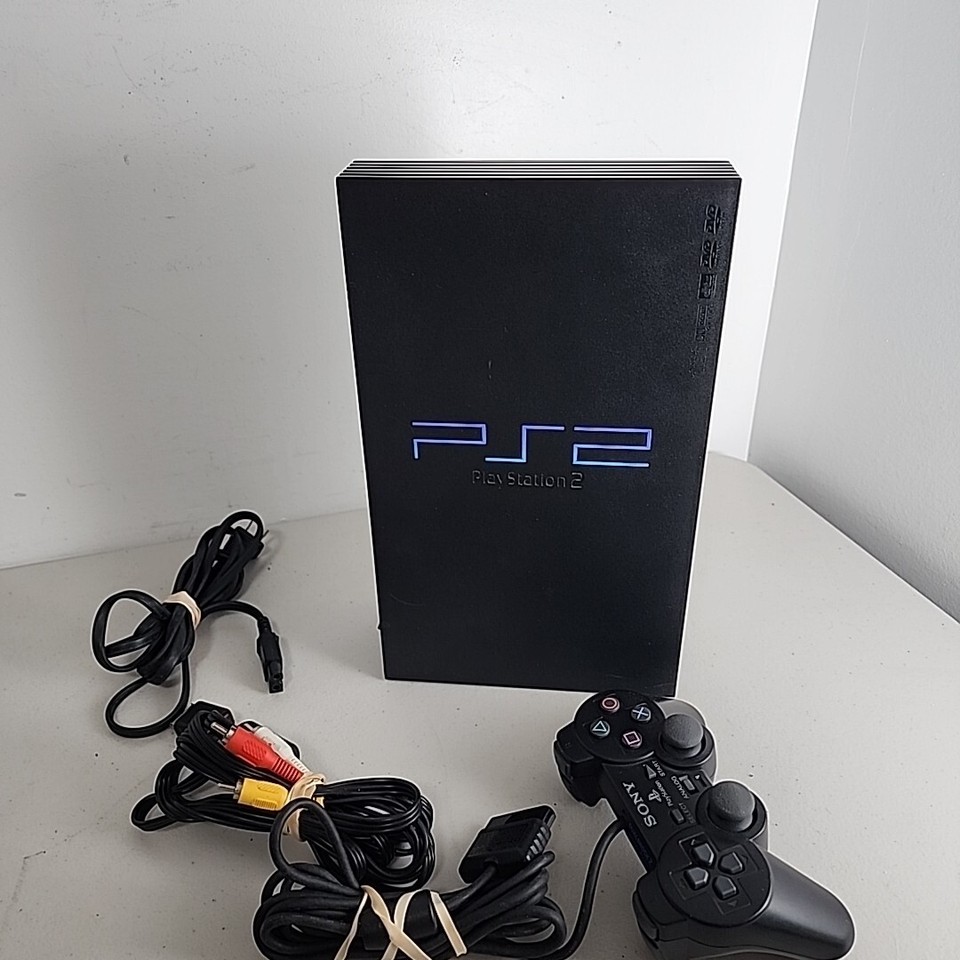 PlayStation 2 Console Bundle Fat SCPH-30001 R Sony PS2 w/ Accesories ...