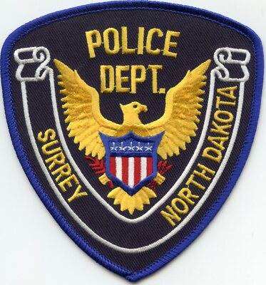 SURREY NORTH DAKOTA ND Stock Eagle Style POLICE PATCH | eBay