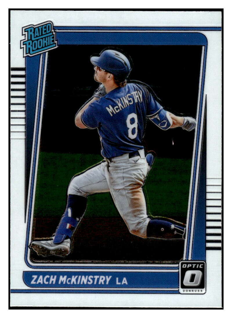 ZACH MCKINSTRY RC 2021 Donruss Optic #95 ROOKIE MLB Dodgers Rated Rooki ...