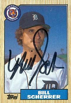 Bill Scherrer autographed Baseball Card (Detroit Tigers) 1987 Topps #98 ...