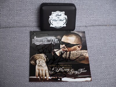 Paul Wall Autographed CD Get Money Stay True & Custom Grills EXTREMELY ...