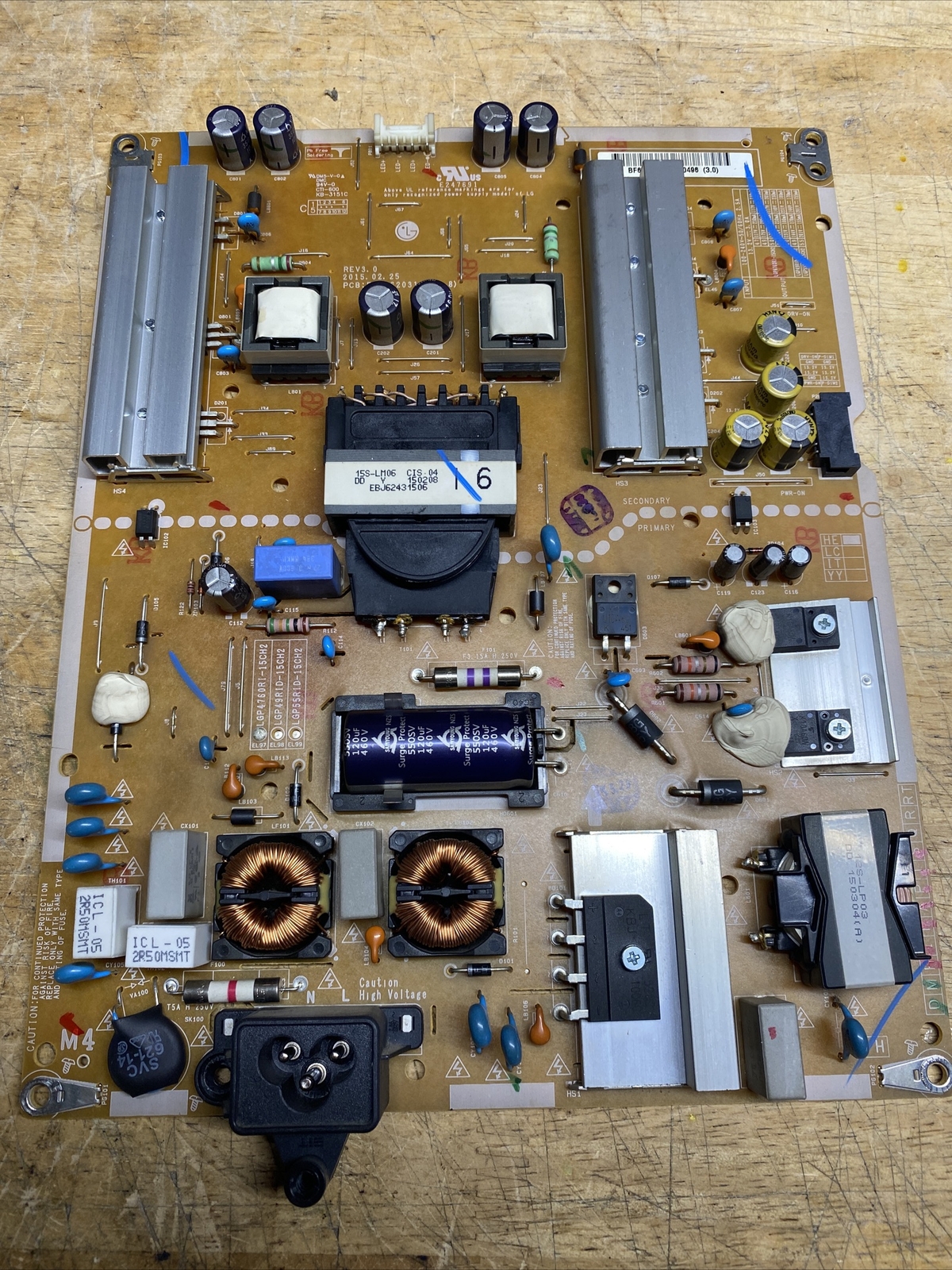 LG 55LF6000 UB.BUSCLOR Power Supply BOARD EAX66203101 (1.8) *TESTED* | eBay