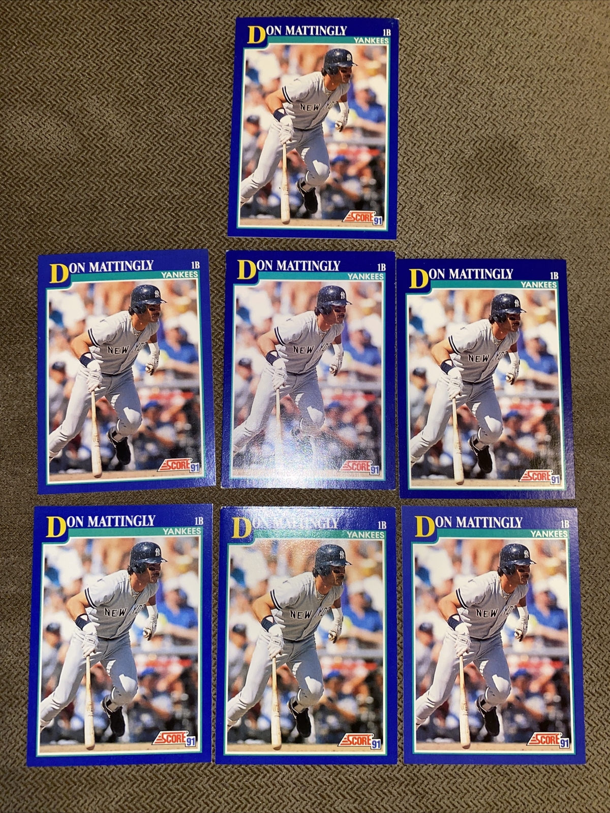 Score 91 Baseball Card Don Mattingly (Lot Of 7) | eBay