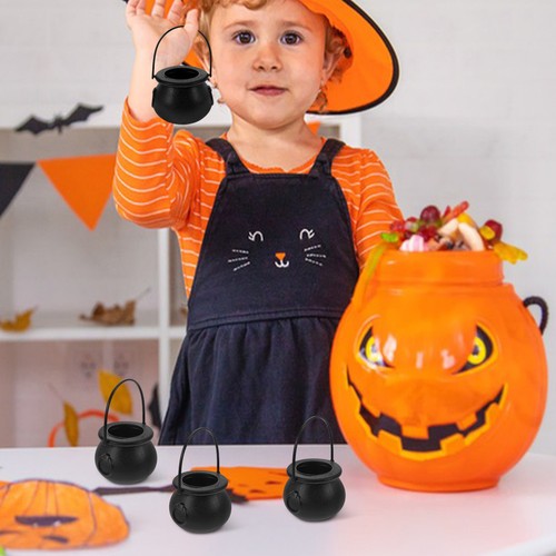 12 Pcs Tiny Cauldron Mini Cauldrons Party Favors Halloween Decorations ...
