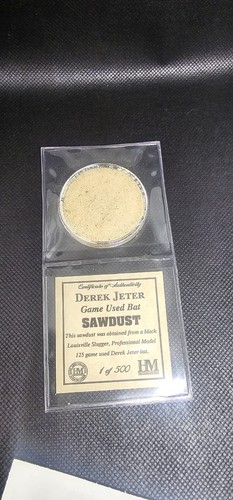 Derek Jeter Highland Mint Game Used Bat Sawdust Limited Edition 1 of ...