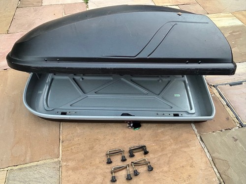 Halfords Locking Roof Box - attaches to bars with U bolts | eBay UK