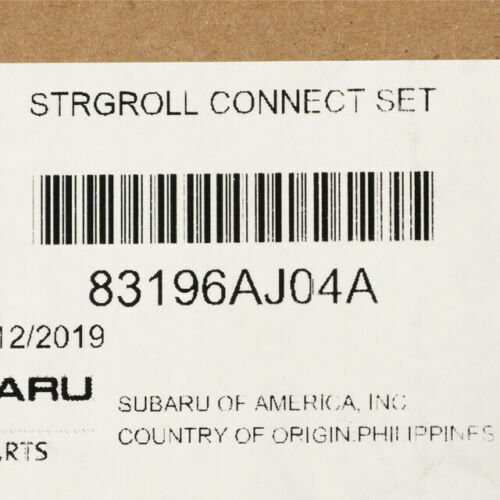 Genuine OEM Subaru Steering Roll Connector Clock Spring 83196AJ04A for ...