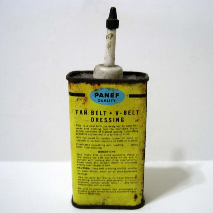 Antique Panef ® Fan Belt V-Belt Dressing - Partial 4 Oz Can | eBay
