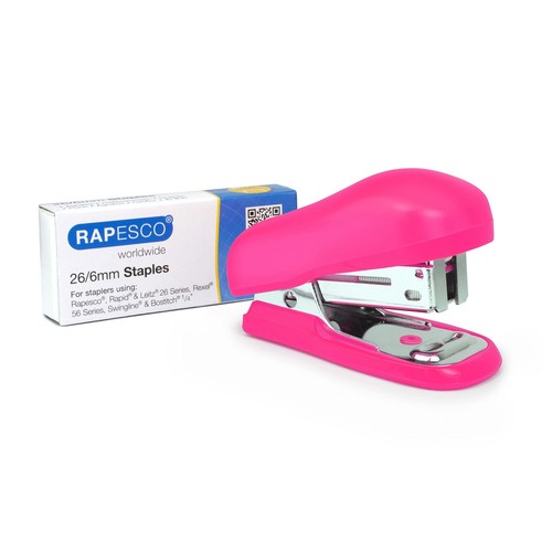Rapesco 1412 Bug Mini Stapler, 12 Sheet Capacity, and 1000 x 26/6 mm ...