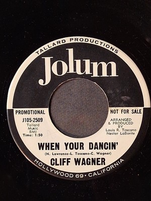 northern soul CLIFF WAGNER When Your Dancin JOLUM 2509 DJ M- | eBay
