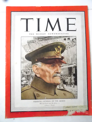 1943 TIME Magazine Nov 15 Pershing,General of the Armies Cover | eBay