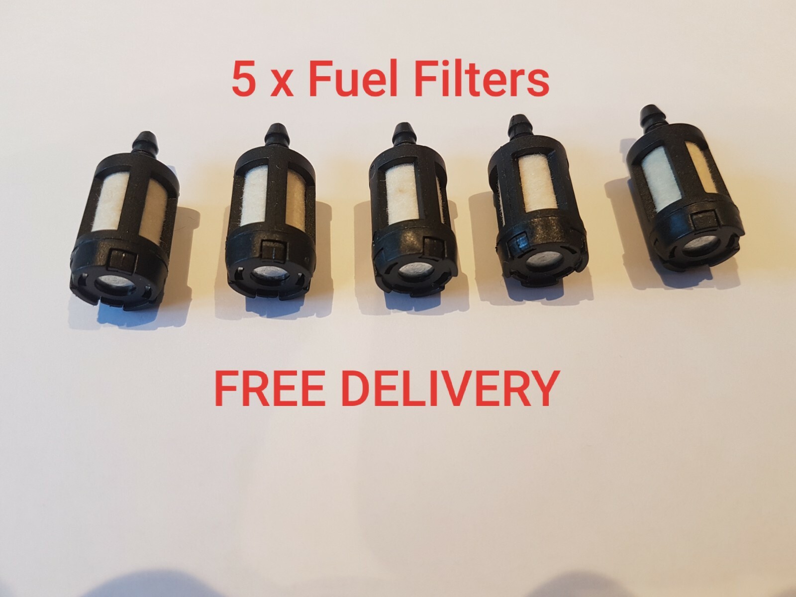 5 X Fuel Filter For Titan, Tanaka, Einhell, Challenge, Hyundai, Webb ...