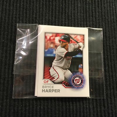 2017 TOPPS STICKER WASHINGTON NATIONALS TEAM SET 10 STICKERS BRYCE ...