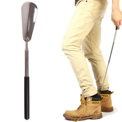 LONG HANDLE SHOE HORN Lightweight Extendable Shoehorn Disability Aid ...