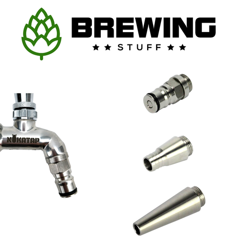 Nukatap / Intertap Spouts - Stout / Growler Barbed / Ball Lock - Corny ...