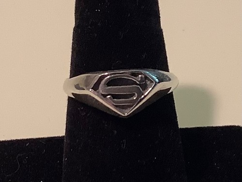 Vintage Sterling 925 Silver Superman Ring size 8.75 | eBay