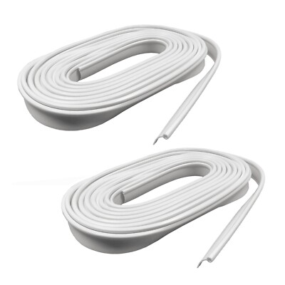 2 x 12 metre lengths WHITE CARAVAN AWNING RAIL PROTECTOR STRIP ...