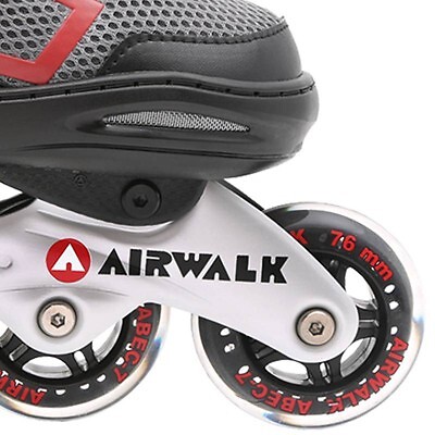 Airwalk Adult Inline Skates Red Black Adjustable Fit 6-7.5 AK-168 ...