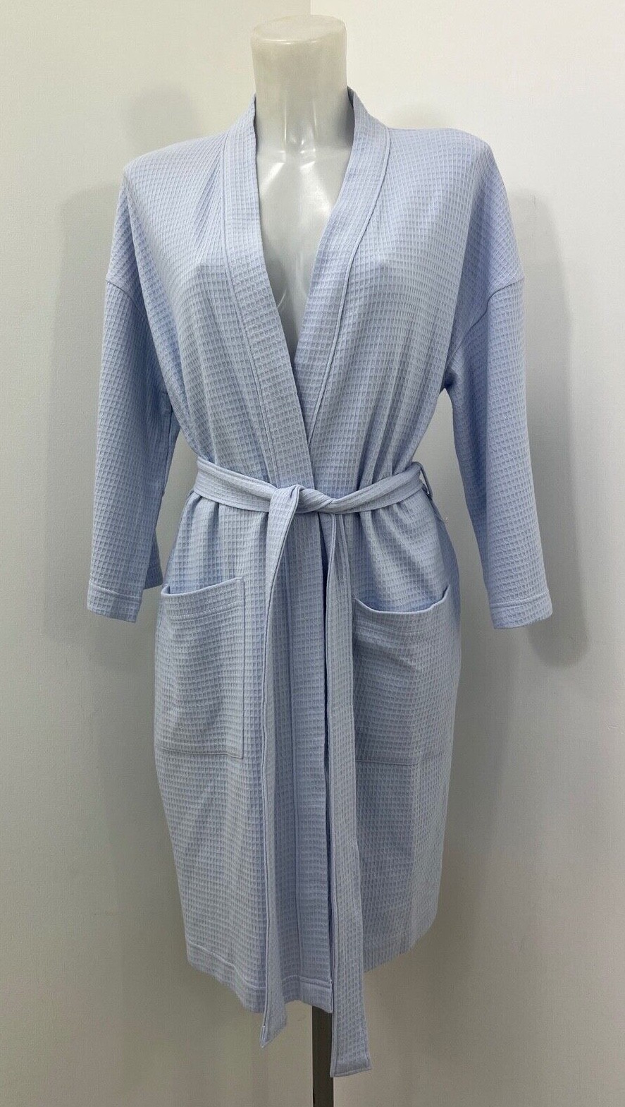Ex Marks & Spencer Ladies Pure Cotton Waffle Dressing Gown In 5 Colours ...