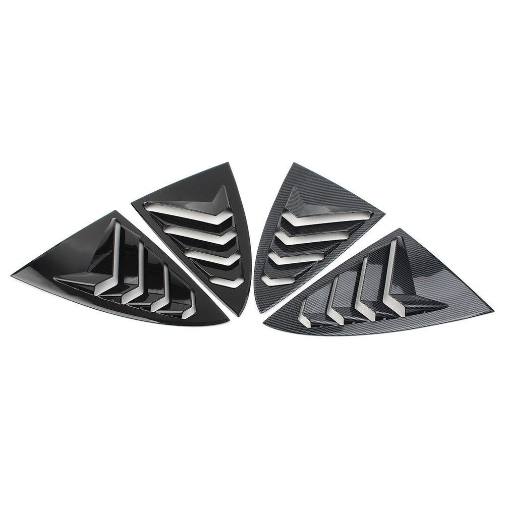 2pcs Carbon Fiber Side Vent Window Scoop Louver Trim For 2017-2022 ...