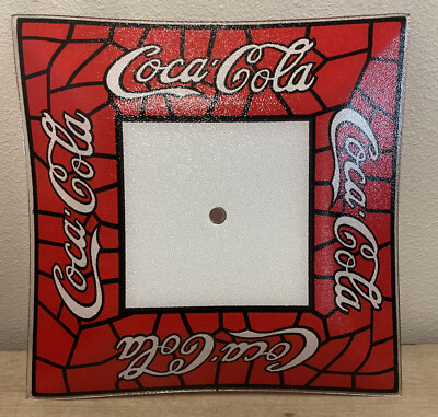 Vintage Coca Cola Ceiling Light Shade Stained Glass Cover Tiffany Lamp ...