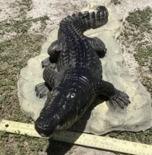 Latex Fiberglass Mold Make Concrete Or Plaster Alligator On Rocks. | eBay