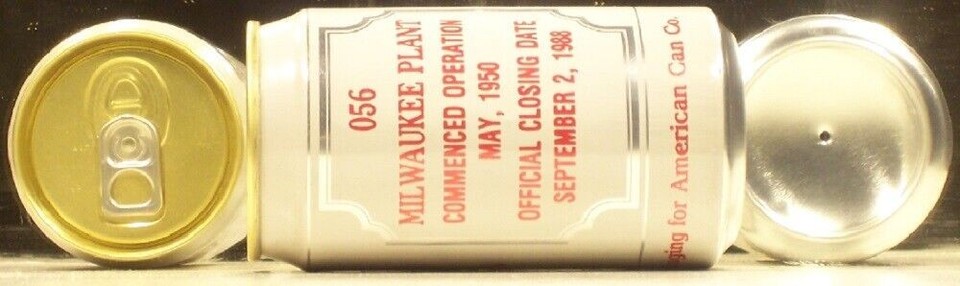 American Can Co1988 Closing White Version Stay Tab Can 056 Milwaukee ...