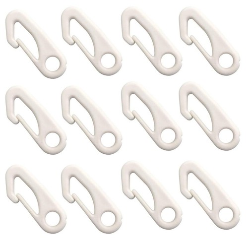 12 PCS Flag Pole Clip Snap Hooks Nylon Flagpole Attachment Hardware ...