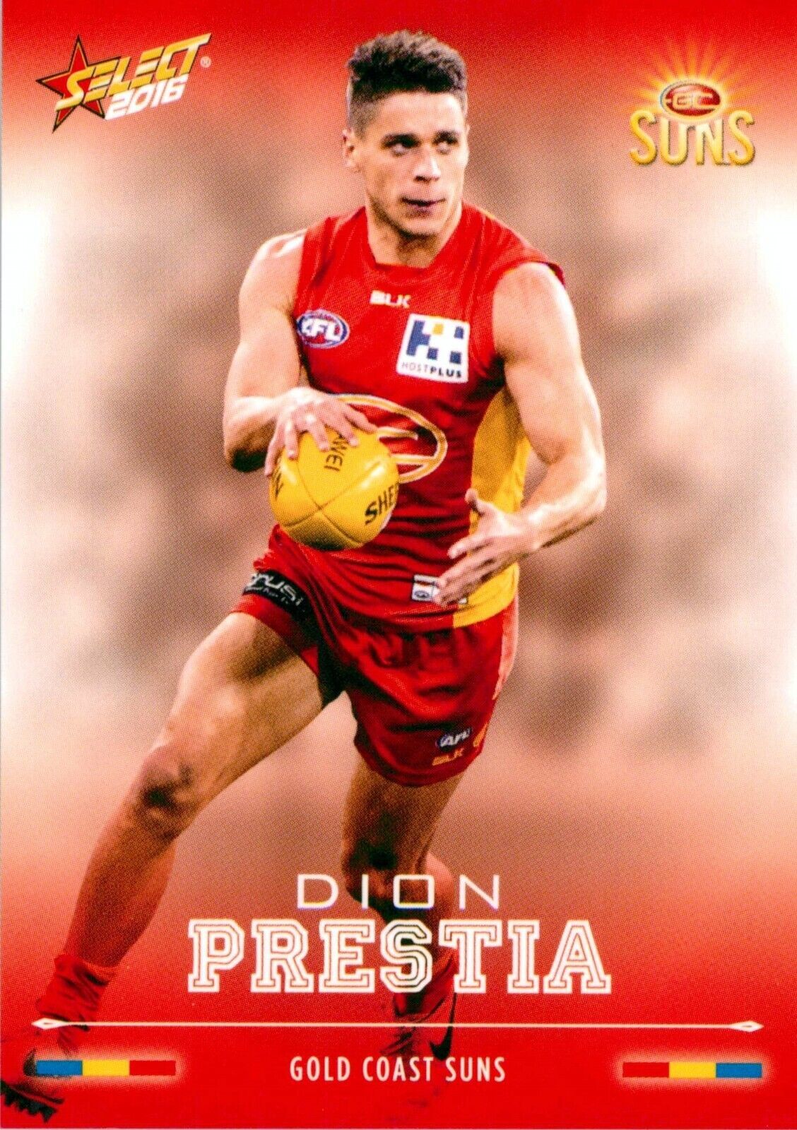 New 2016 GOLD COAST SUNS AFL Card DION PRESTIA | eBay