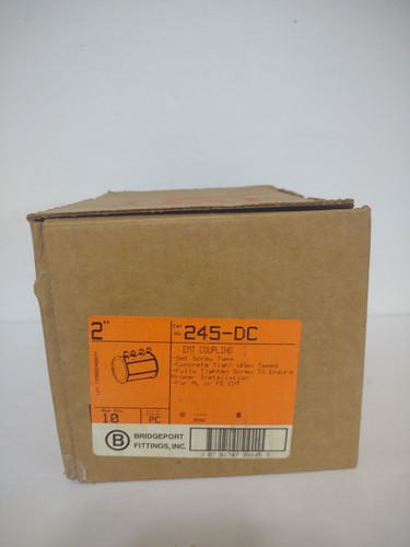 EMT Coupling - 2" #245-DC - Bridgeport Fitting - Quantity 10 - NEW IN ...