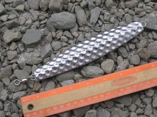 fishing jig 20oz Hammered Diamond Halibut tilefish Cod lure no finish ...