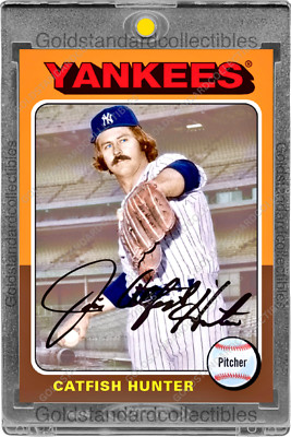 Jim Catfish Hunter RARE TOPPS INVESTMENT CARD SSP YANKEES HALL OF FAME ...