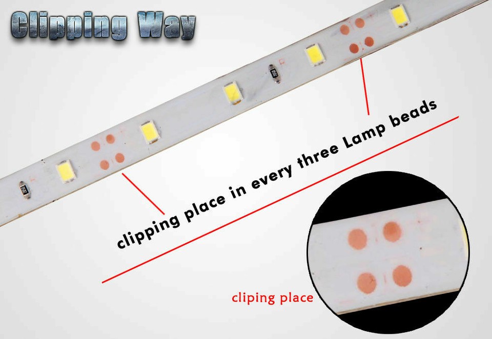 5M 3528 LED Strip Light 300 LEDs Super Bright 7000K Cool White ...
