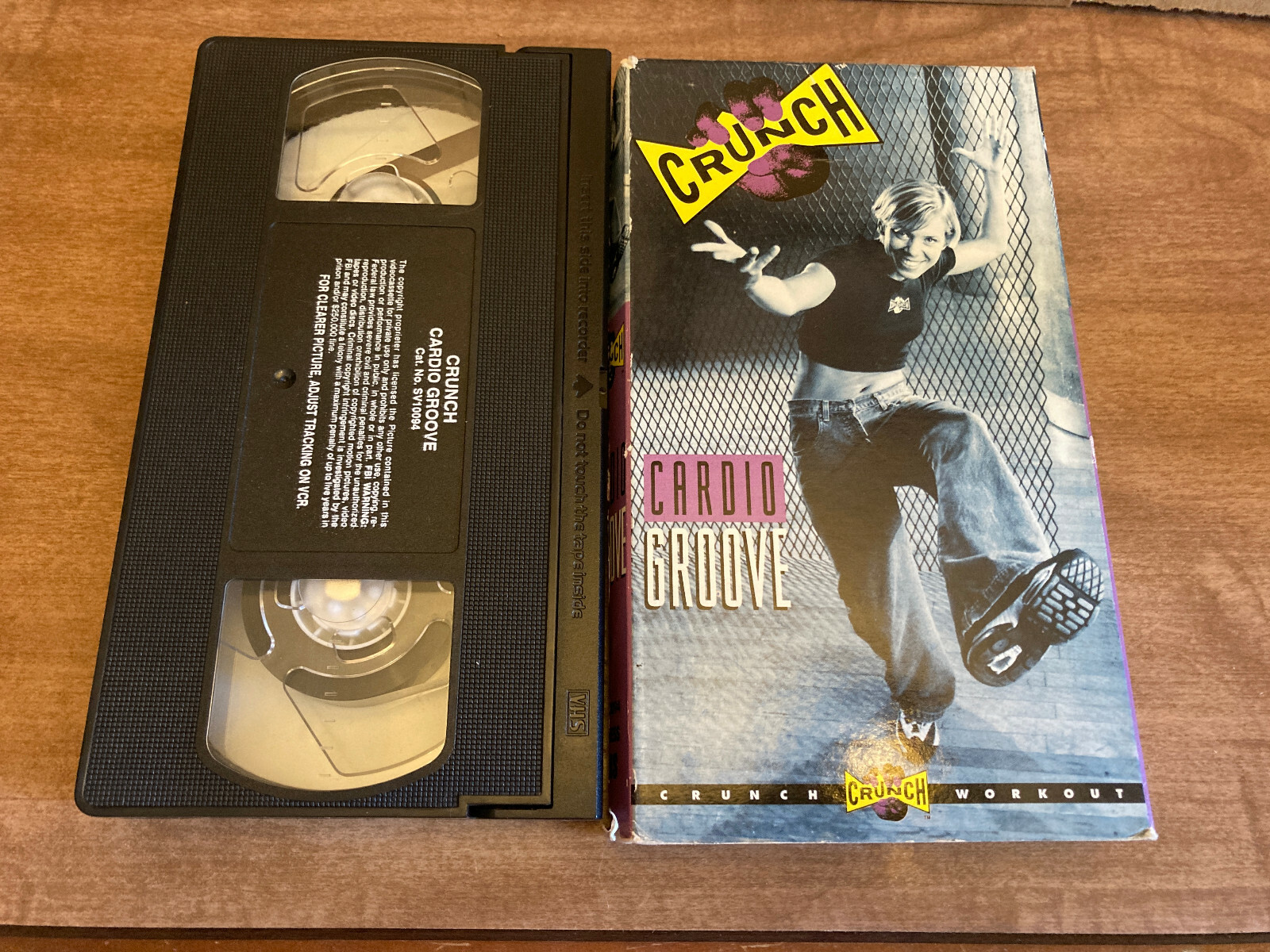 Crunch - Cardio Groove VHS VCR Video Tape Movie Used Physical Fitness ...