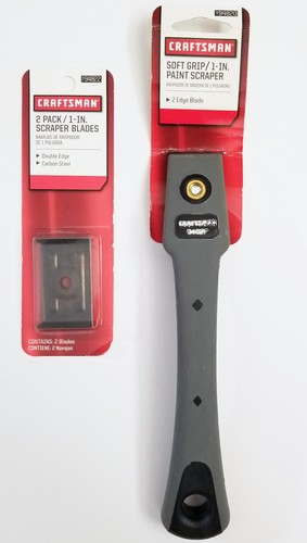 NOS USA Craftsman Soft Grip 1" Paint Scraper + Replacement Blades ...