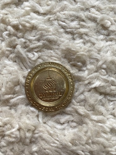 TRUMP TAJ MAHAL 50 Cents Gaming Casino Token Atlantic City, NJ ...