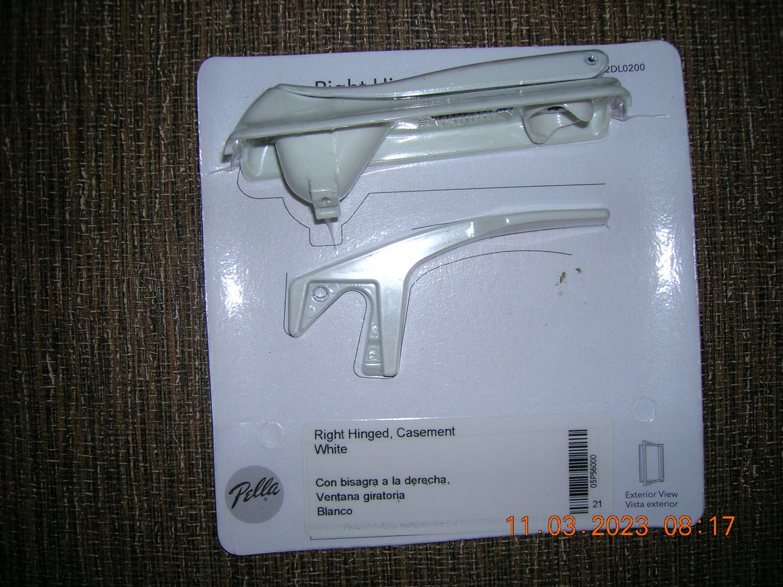 Pella Casement Window Hardware Right Hinged White Factory sealed ...