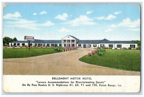 c1940s Bellemont Motor Hotel Exterior Roadside Baton Rouge Louisiana LA ...