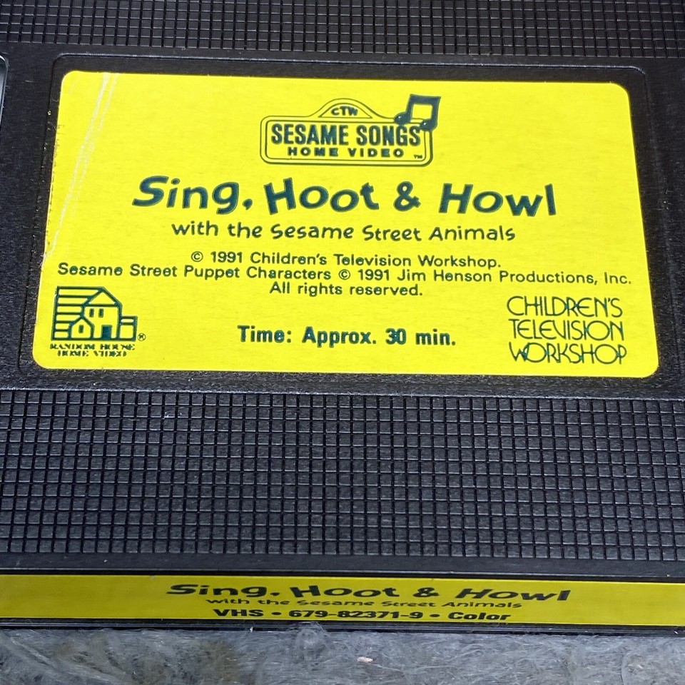 Sesame Songs Sing, Hoot & Howl VHS 1991 Sesame Songs Home Video Big ...