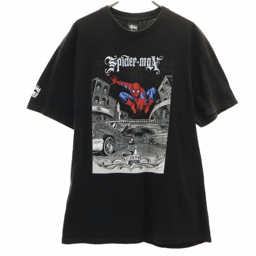 Stussy Marvel Comics Spider-Man T-shirt M Short Sleeve Comic ...