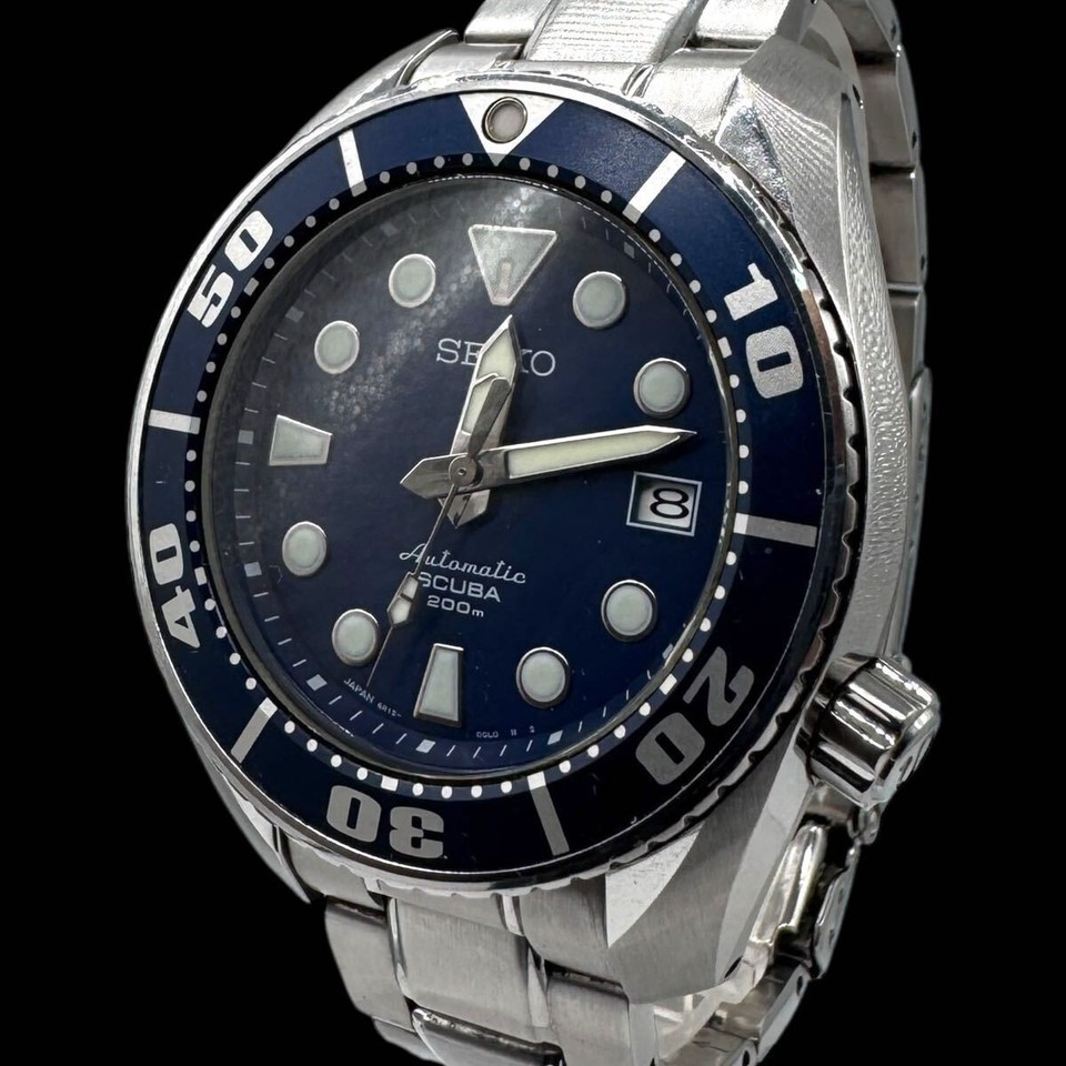 [Exc+5] SEIKO Prospex Diver 6R15-00G0 SBDC003 Blue Sumo Automatic Mens ...
