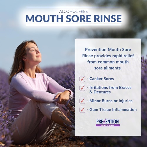 Prevention Mouth Sore Rinse with Hydrogen Peroxide, Canker Sore ...
