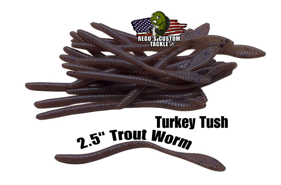 2.5” Trout/ Panfish /Crappie Worms / Baits (20 Per Pack) | eBay