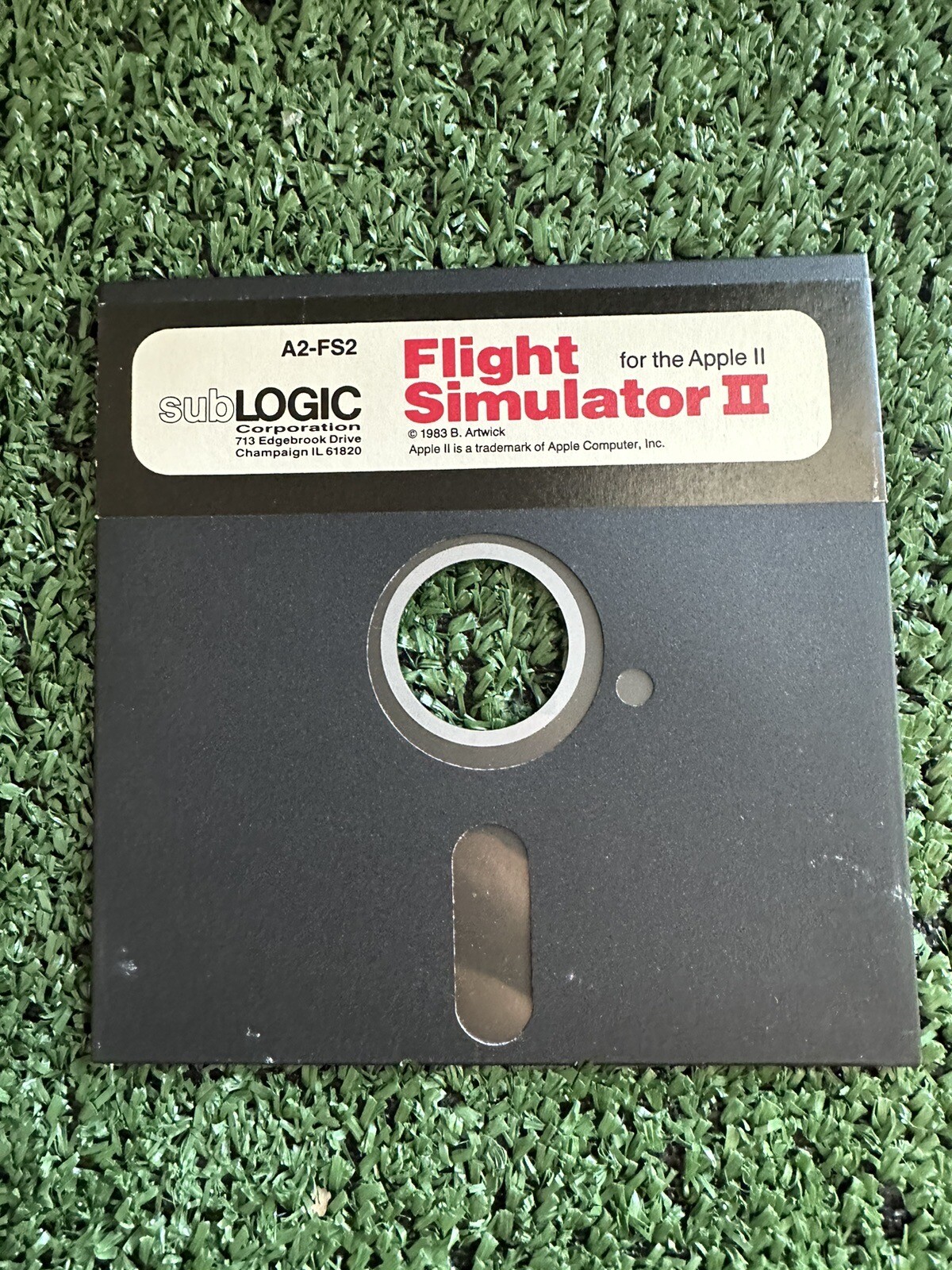 Flight Simulator II (1983, Apple II) 5.25" Floppy subLogic Only AS-IS ...