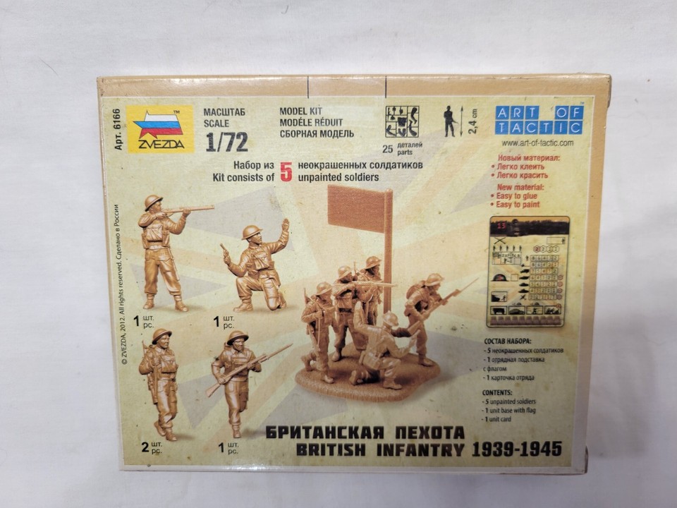Zvezda 1/72 WW2 British Infantry 1939-45 Figures Model Kit 6166 | eBay