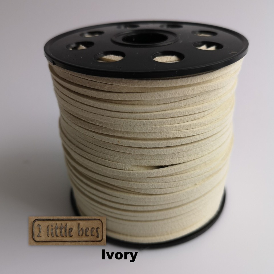 Flat Faux Suede Leather Cord String Velvet Craft Thong Jewellery 42 ...